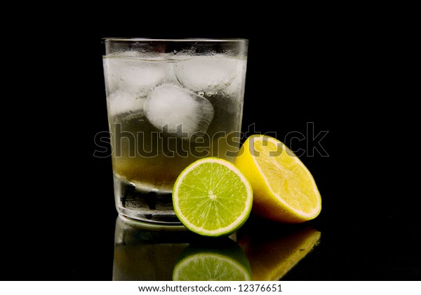 Glass Lemon Lime Bitters Stock Photo 12376651 | Shutterstock