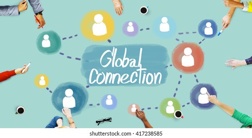 Global Communication Social Media Networking Concept Stock Photo (Edit ...