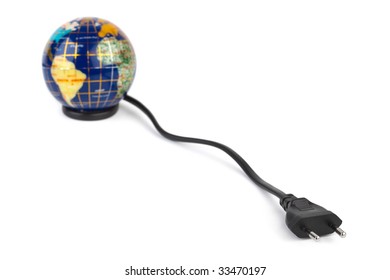 Globe Electrical Cable Isolated On White Stock Photo 33470197 ...