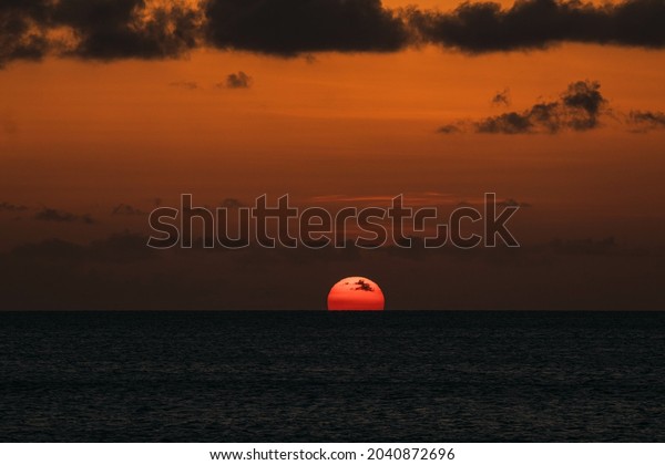 Glorious Scenery Sun Setting Down On Stock Photo (Edit Now) 2040872696