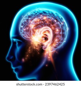 Glowing Ear Brain AI-generated image 2397462201 | Shutterstock