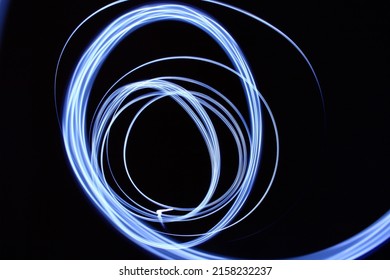 Glowing Magic Light Effect Long Trails Stock Photo 2158232237 ...