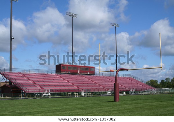 Goal Posts Stadium Background Stock Photo 1337082 | Shutterstock