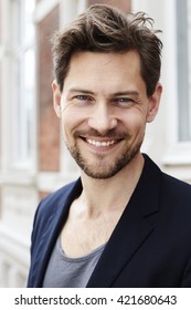 Goatee Guy Smiling Camera Stock Photo 421680643 | Shutterstock
