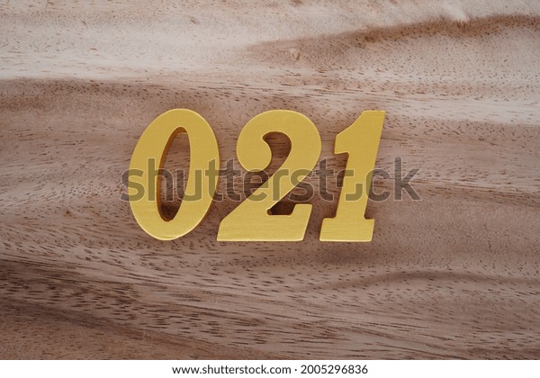 Gold Arabic Numerals 021 On Dark Stock Photo 2005296836 | Shutterstock