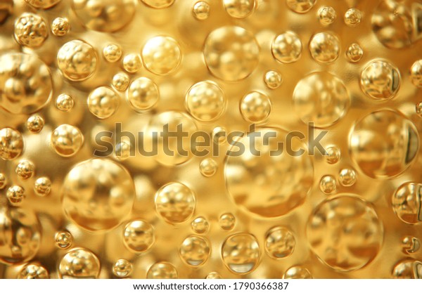 Gold Background Bubble Texture Element Design Stock Photo 1790366387 ...