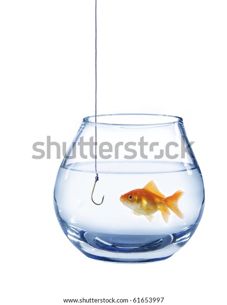 Gold Fish Empty Hook Stock Photo 61653997 | Shutterstock