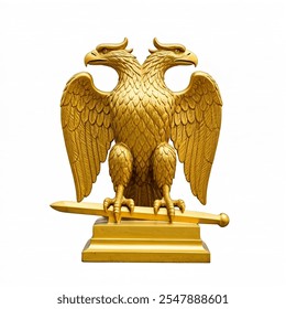 White Marble Statue Two-headed Eagle Wings AI-generated image ...
