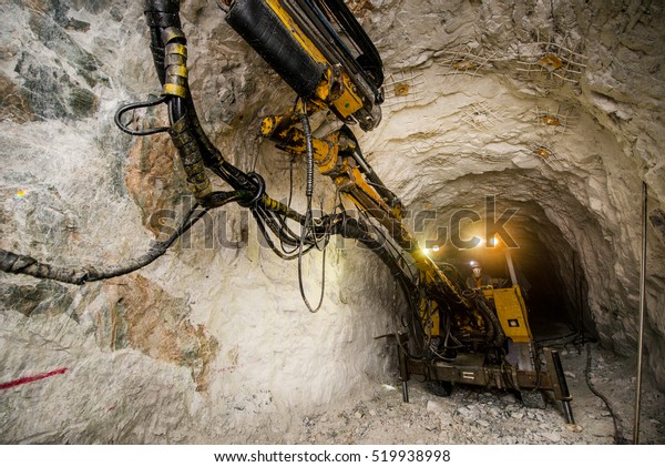Gold Mining Underground Stock Photo (Edit Now) 519938998