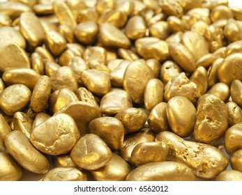 Gold Pebbels Pattern Background Stones Texture Stock Photo 6562012 ...