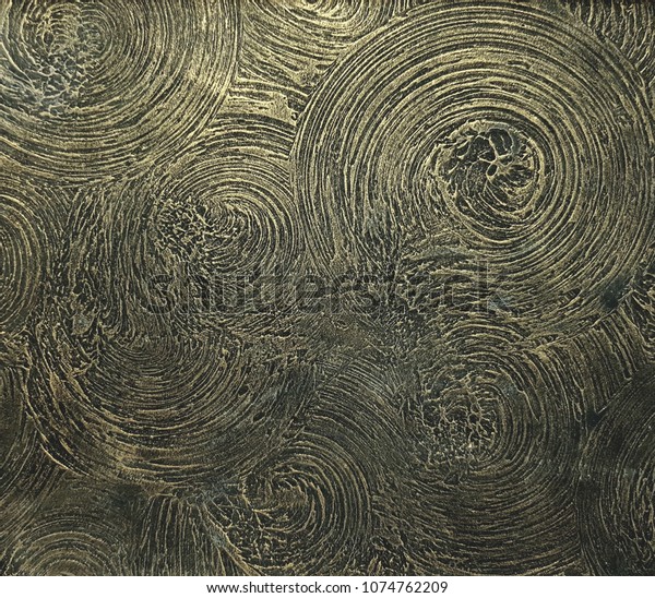Gold Texture Created By Circular Round Stock Photo 1074762209 ...