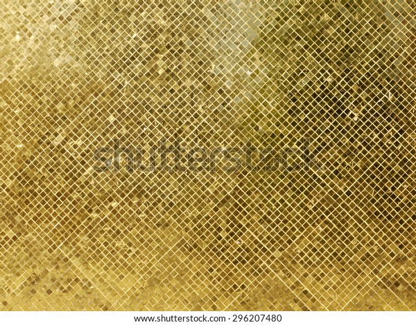 Gold Tile Wall Texture Stock Photo 296207480 | Shutterstock