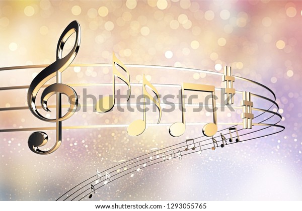 Golden Notes On Note Background Stock Photo 1293055765 | Shutterstock