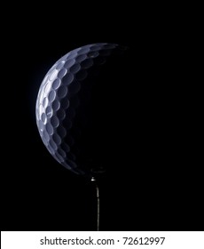Golf Ball On Tee Dramatic Black Stock Photo 72612997 | Shutterstock