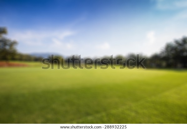 Golf Course Blurred Background Stock Photo 288932225 | Shutterstock