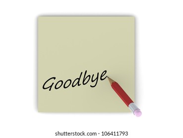 106 Goodbye sticky note: immagini, foto stock e grafica vettoriale ...