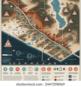 Generates Risk Map Construction Project Coastal AI-generated image ...