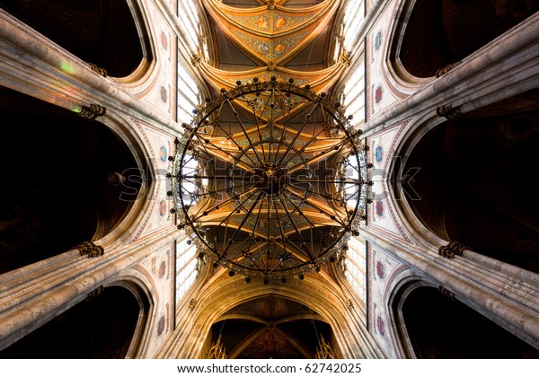Gothic Cathedral Ceiling Stock Photo (Edit Now) 62742025