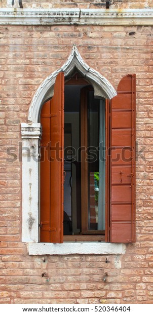 Gothic Window Shutter Venice Italy Stock Photo 520346404 | Shutterstock