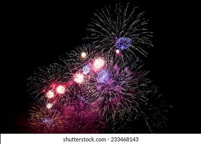 Gracious Firework Bomb Explosion Fourth July Stock Photo 233468143 ...
