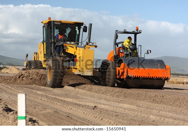 Grader Roller Stock Photo 15650941 | Shutterstock