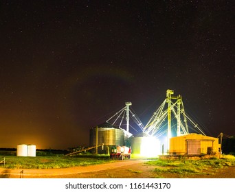 Grain Elevator Silo Complex Rural North Stock Photo 1161443170 ...