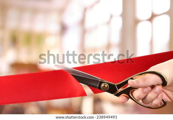 Grand Opening Cutting Red Ribbon Stock Photo (Edit Now) 238949491 Grand Opening Cutting Red Ribbon Stock Photo (Edit Now) 238949491