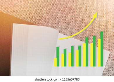 Graph Book Open Grid Chart Notes Stock Photo 1155607783 | Shutterstock
