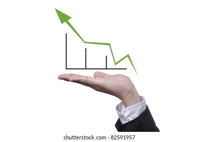 Hand Improve Green Graph Isolated On 스톡 사진 88392802 | Shutterstock
