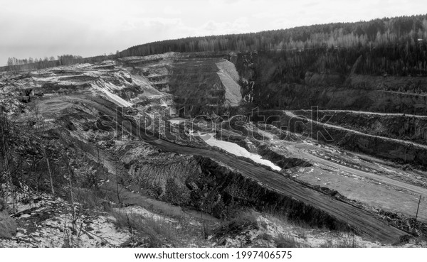 Graphite Quarry Open Pit Mining Graphite Stock Photo (Edit Now) 1997406575
