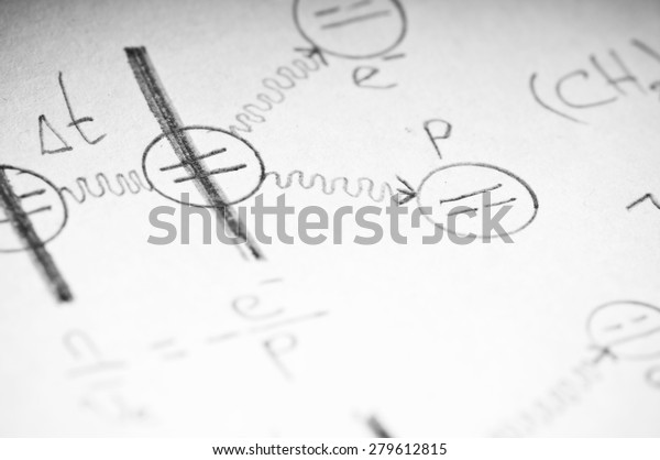 Graphs Charts Nuclear Quantum Physics Background Stock Photo 279612815 ...