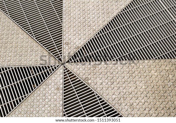 Grates On Walkway Create Angular Pattern Stock Photo 1511393051 ...