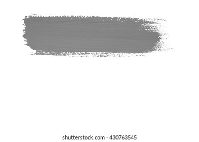 Gray Brush Stroke Isolated On Background Stock Photo 430763545 ...