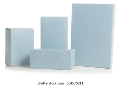 Gray Colored Containers Made Plastic Background Stock Photo 383442010 ...