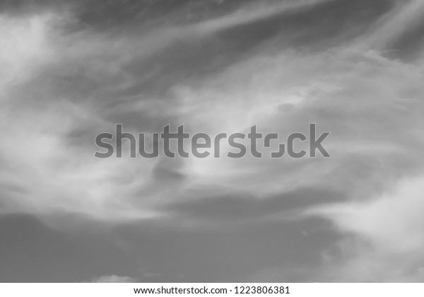 Gray Dramatic Clam Sky Clouds Stock Photo (Edit Now) 1223806381