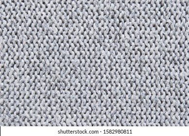 Gray Knitted Texture Handmade Knitwear Reverse Foto stock 1181869273 ...