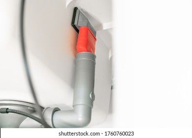 Gray Plastic Overflow Pipe Installed Wash Stock Photo (Edit Now) 1760760023