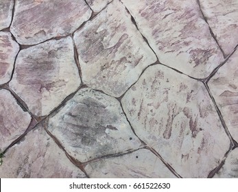 Gray Stamp Concrete Pattern Floor Texture Stock Photo 661522630 ...