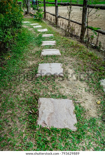 Gray Stone Pathway Park Stock Photo 793629889 | Shutterstock
