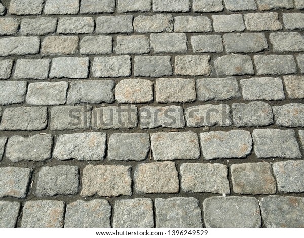 Gray Stone Road Stone Surface Blocks Stock Photo 1396249529 | Shutterstock