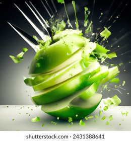 Green Coconut Milk Spash AI-generated image 2462018613 | Shutterstock