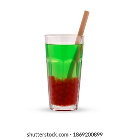 Mix Tapioca Pearls Bubble Tea Isolated Stock Photo 1869183265 ...