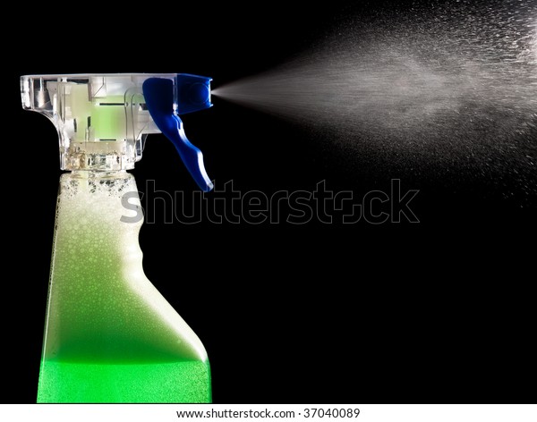 Green Cleaning Agent Being Sprayed Stock Photo 37040089 | Shutterstock