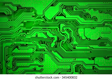 Green Computer Electronic Circuit Texture Background Stock Photo ...