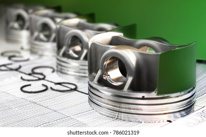 Green Engine Pistons Stock Photo 786021319 | Shutterstock