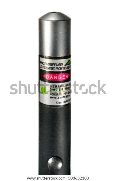 Green Laser Pointer Warning Label Isolated Stock Photo 508632103 ...