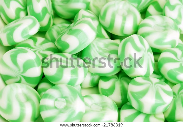 Green Peppermint Candy Background Stock Photo (Edit Now) 21786319