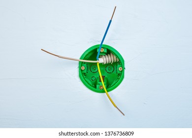 Green Plastic Round Switch Socket Mount Stock Photo 1376736809 ...