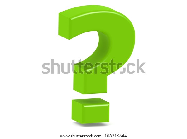 Green Question Mark Stock Photo 108216644 | Shutterstock