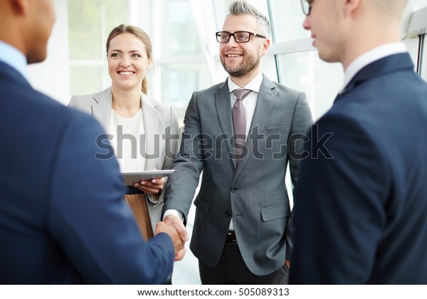 Greeting Partner Stock Photo 505089313 | Shutterstock